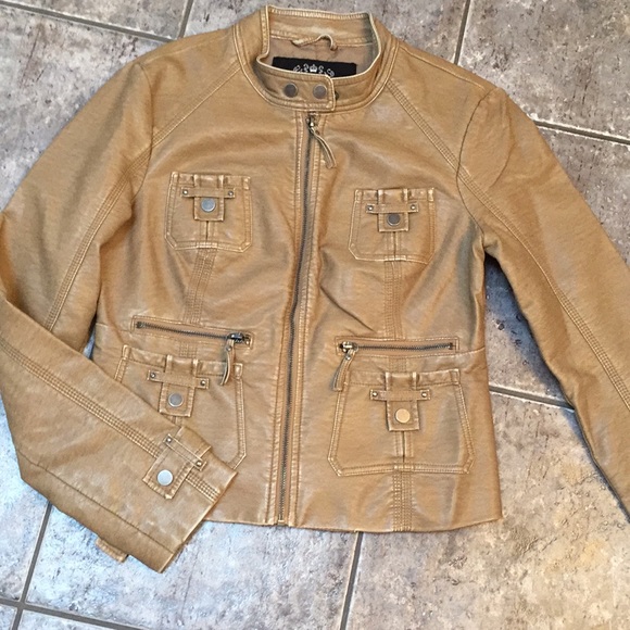 blanc noir | Jackets & Coats | Blanc Noir Faux Leather Distressed Jacket | Poshmark